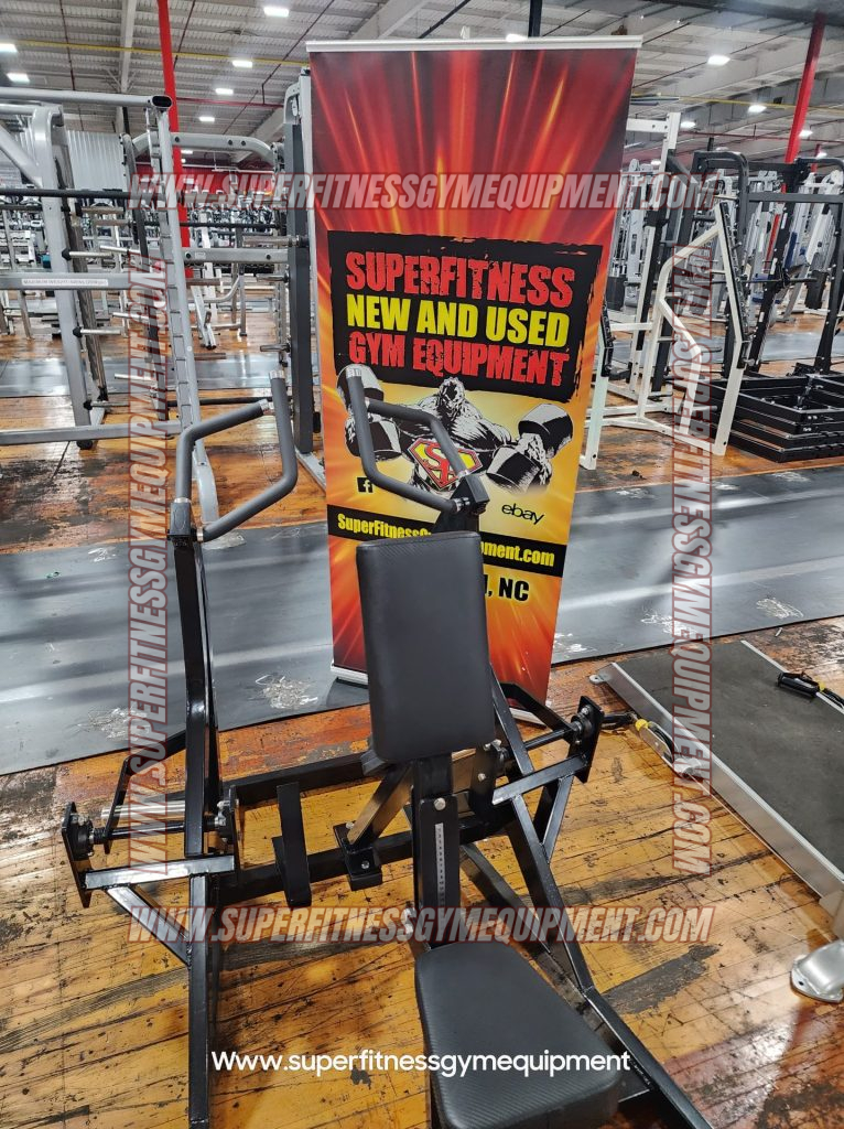 Iso row plate load Back Row Black on black - Superfitness Gym Equipment