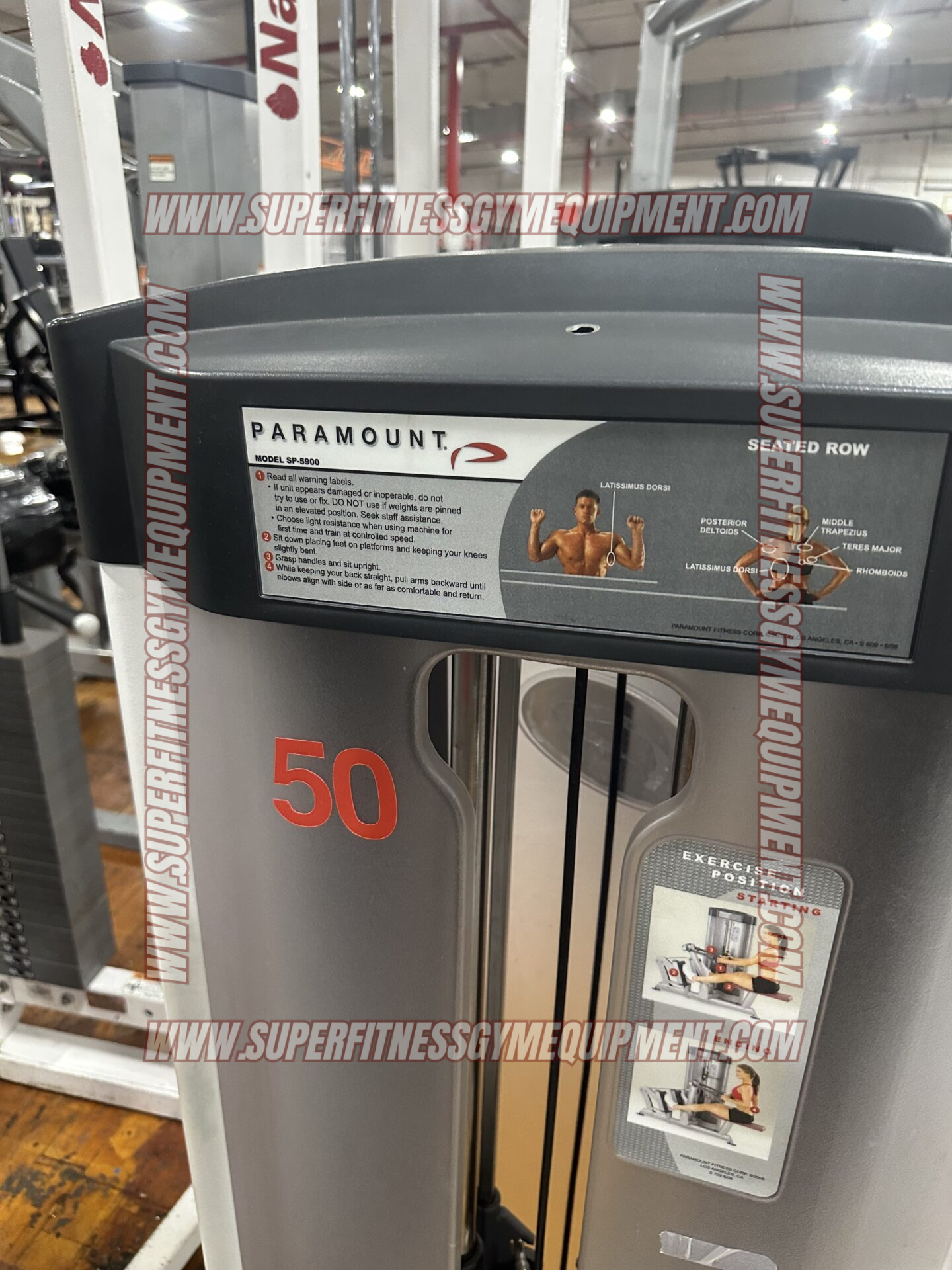 Paramount Seated Row - Superfitness Gym Equipment