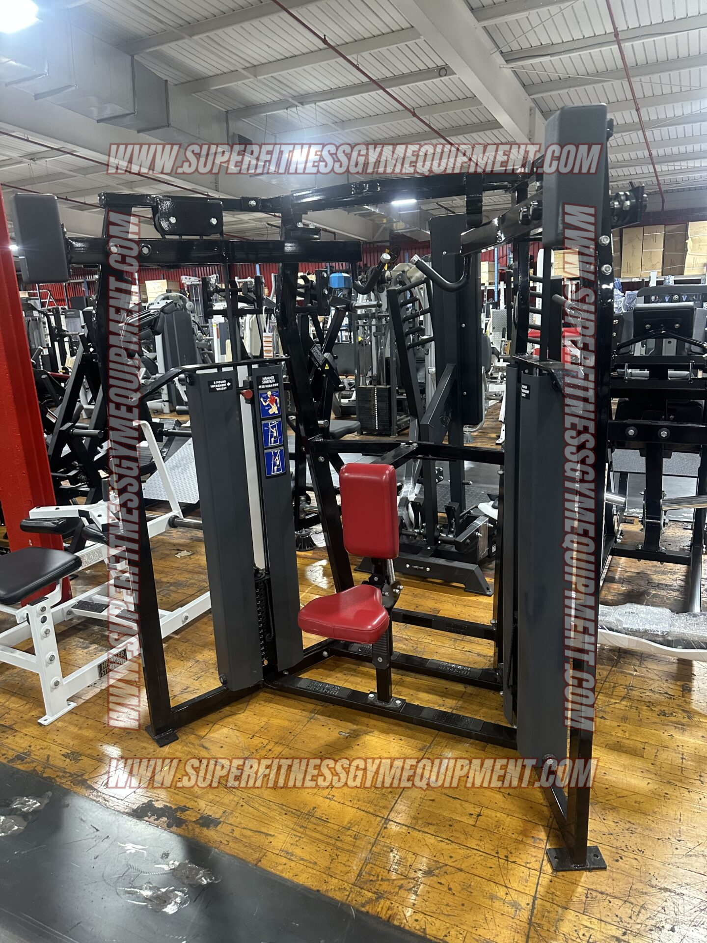 Hammer Strength MTS High Row Black - Superfitness Gym Equipment