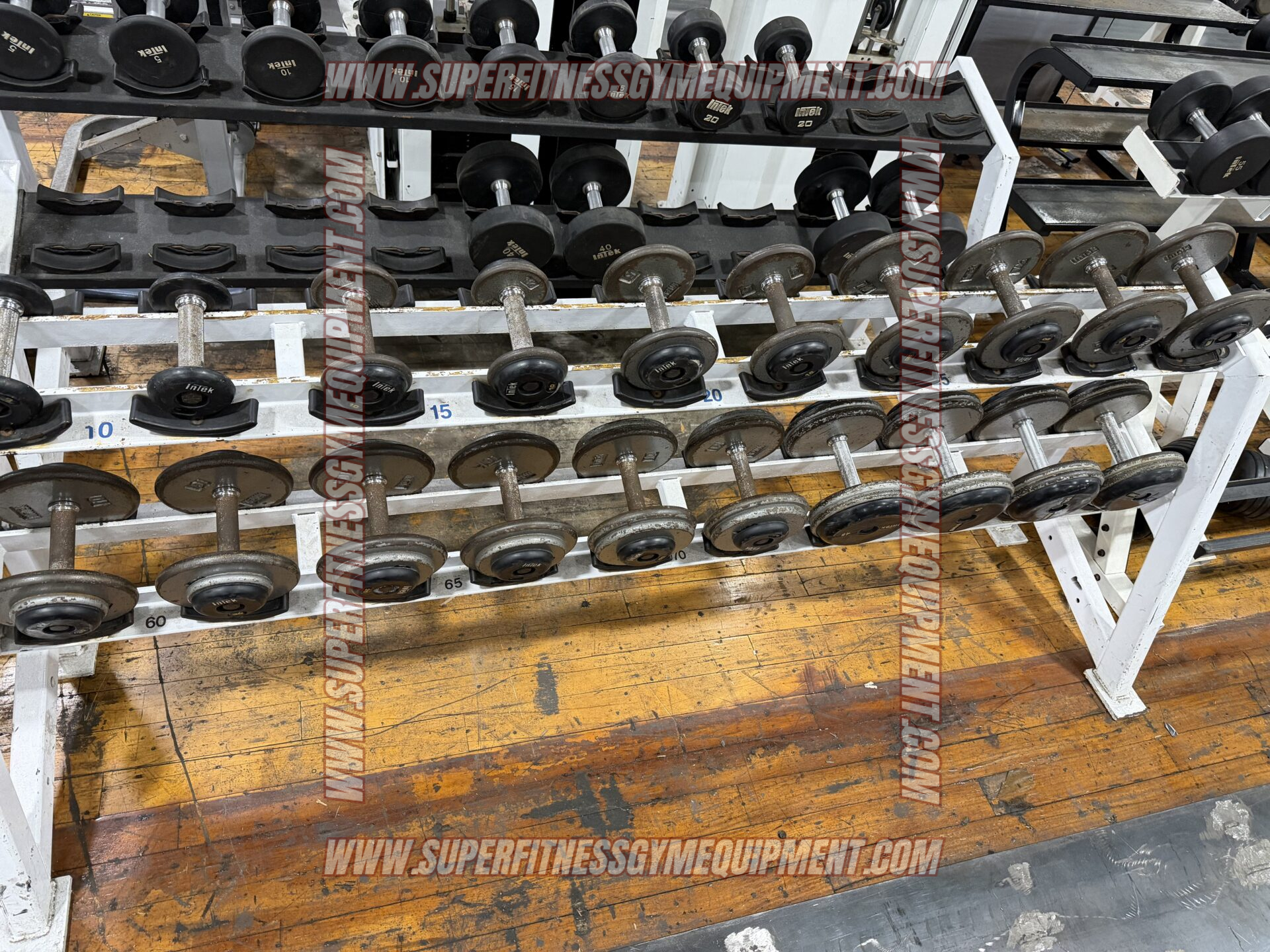 5-50 Pro Style Intek Dumbbells - Superfitness Gym Equipment