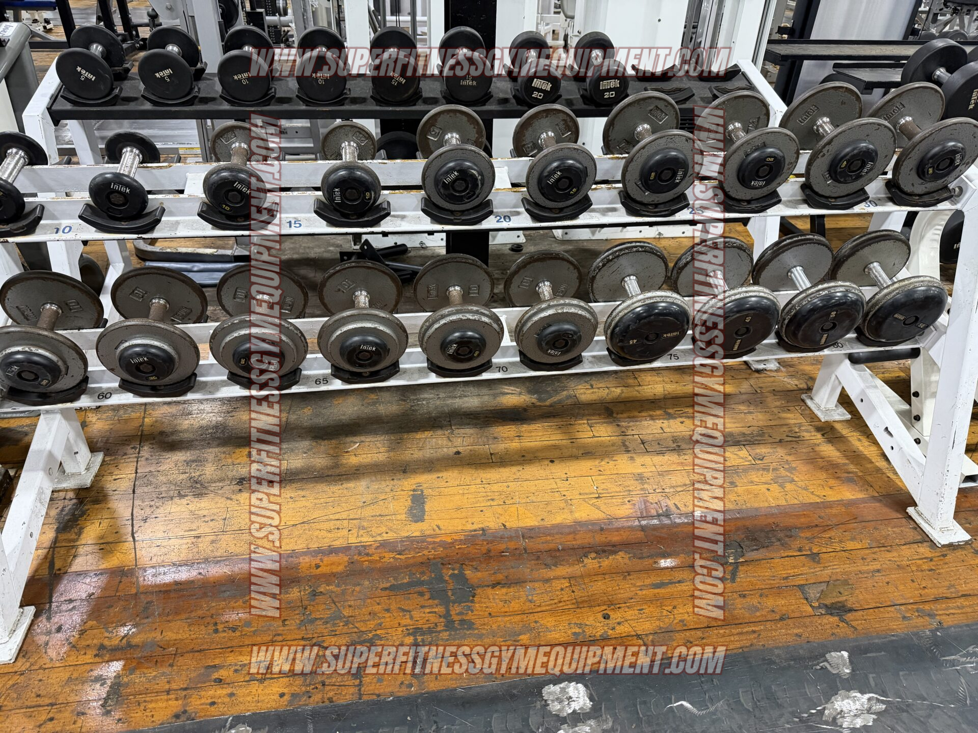 5-50 Pro Style Intek Dumbbells - Superfitness Gym Equipment