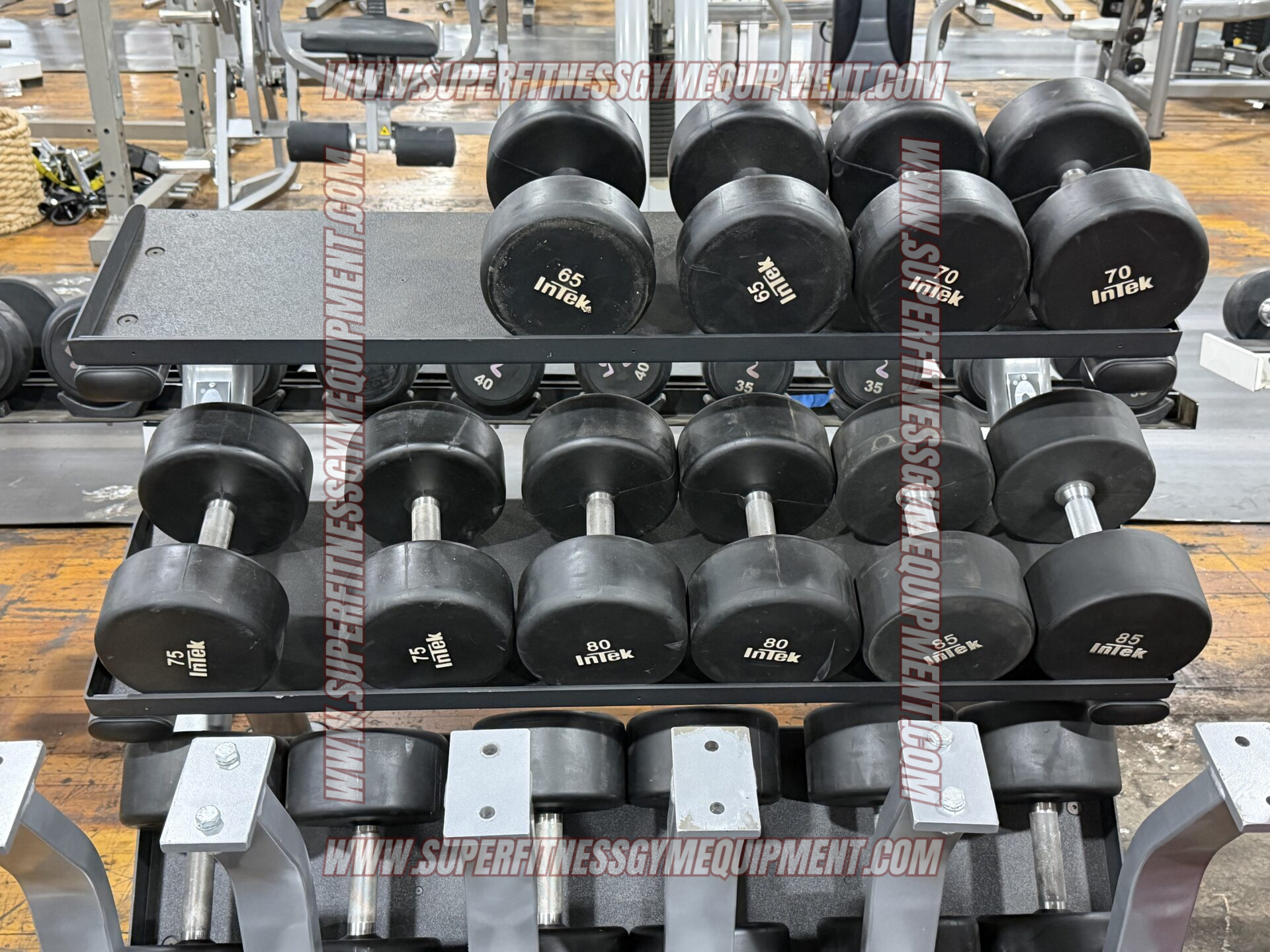 Intek 65-100 Dumbbells - Superfitness Gym Equipment